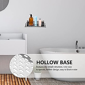 Rustic Wall Shelves Hanging Floating Shelves 1 Set Storage Rack Bathroom Wall- Mounted Shelf Practical Storage Shelf for Home Metal Floating Shelves Bathroom Wall Shelves