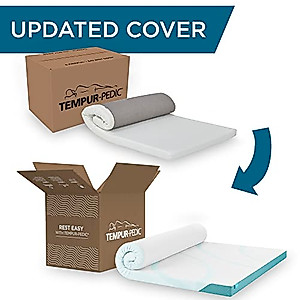 Tempur-Pedic TEMPUR-Adapt + Cooling 3-Inch Queen Mattress Topper Medium Luxury Premium Foam, Washable Cover, Medium Cooling Topper,White