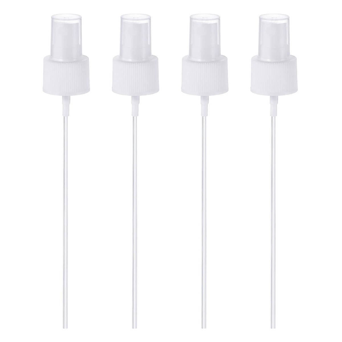 PATIKIL Spray Bottle Top, 4 Pack Sprayer Replacement Pump Plastic for Essential Oil Bottles, White