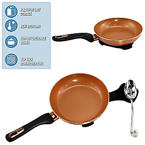 Iconikal Silicone Trivet with Built-in Folding Spoon Rest, Black for Hot Dishes Pots Pans Stirring Soups Chili