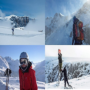 SILENTCARE Men's Warm Snow Boots, Fur Lined Waterproof Winter Shoes, Anti-Slip Lightweight Ankle Boot (11.5 M US, Black)