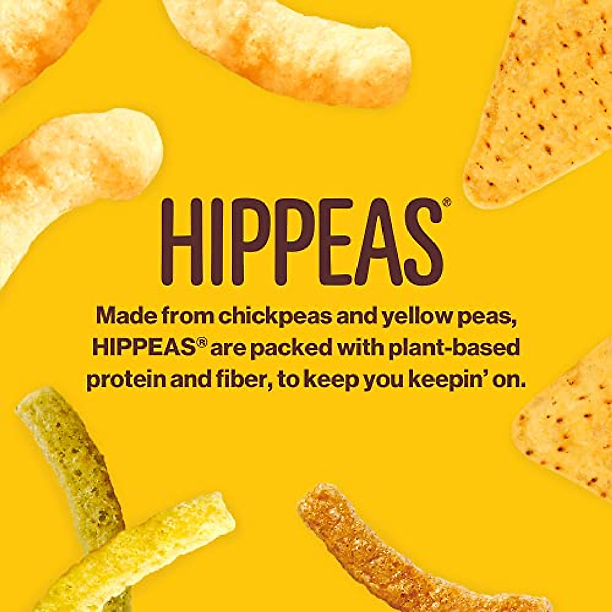 Hippeas Organic Chickpea Puffs, Vegan White Cheddar, 4 Ounce (Pack of 1), 4g Protein, 3g Fiber, Vegan, Gluten-Free, Crunchy, Plant Protein Snacks