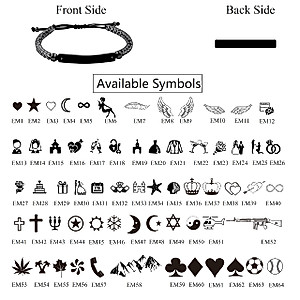 Natural Black Hematite Stone Beads Engraved Name ID Bracelet for Men Women Customized Kids Name Bracelet for Mom Dad Y1457