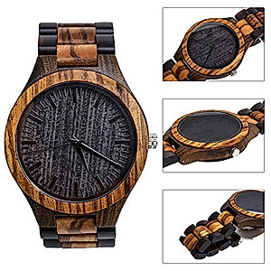kullder Groomsmen Gifts for Wedding Personalized Engraved Watch for Best Man Mens Custom Wooden Watches for Men Personalized Best Man Gifts Ideas