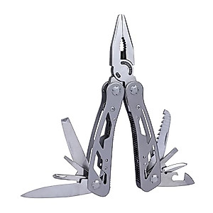 STANLEY Multitool, 12-in-1, Stainless Steel, Black Pouch (84-519K)