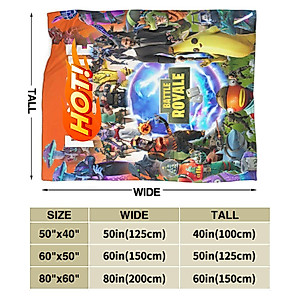 Game Blanket 3D Printing Super Soft Flannel Blanket Anime Warm Throw Blanket Fashion Sofa Bedding 4-50"x40"