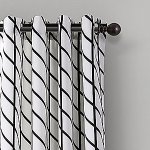 Lush Decor Feather Arrow Geo Room-Darkening Window Curtain Set (84" x 52")