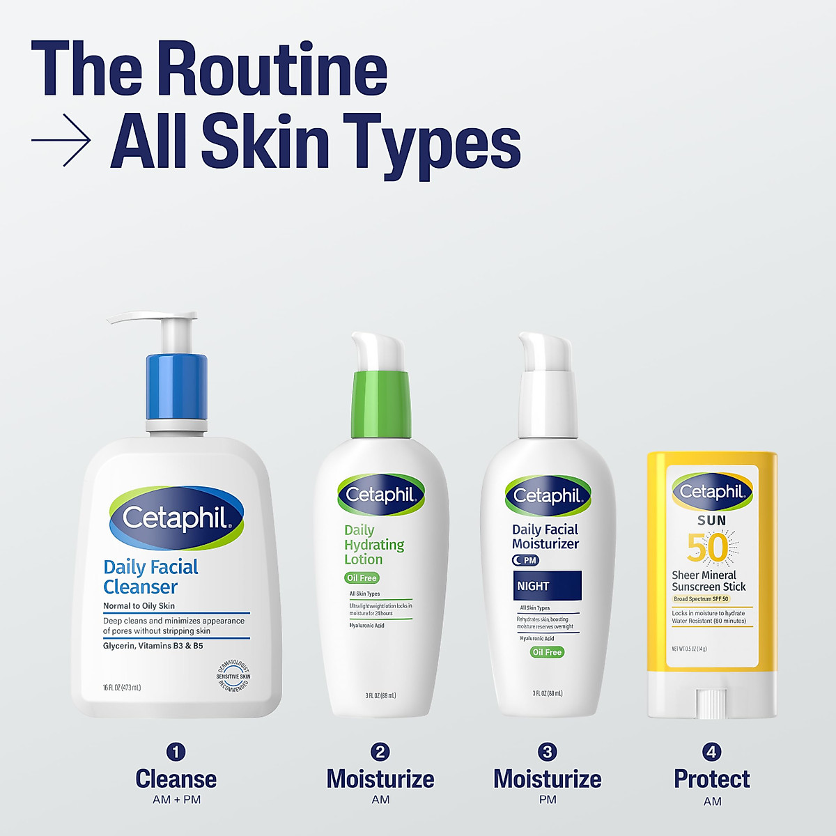 Cetaphil Sheer Mineral Sunscreen Stick for Face & Body, 0.5oz, 100% Mineral Sunscreen: Zinc Oxide & Titanium Dioxide, Broad Spectrum SPF 50, For Sensitive Skin