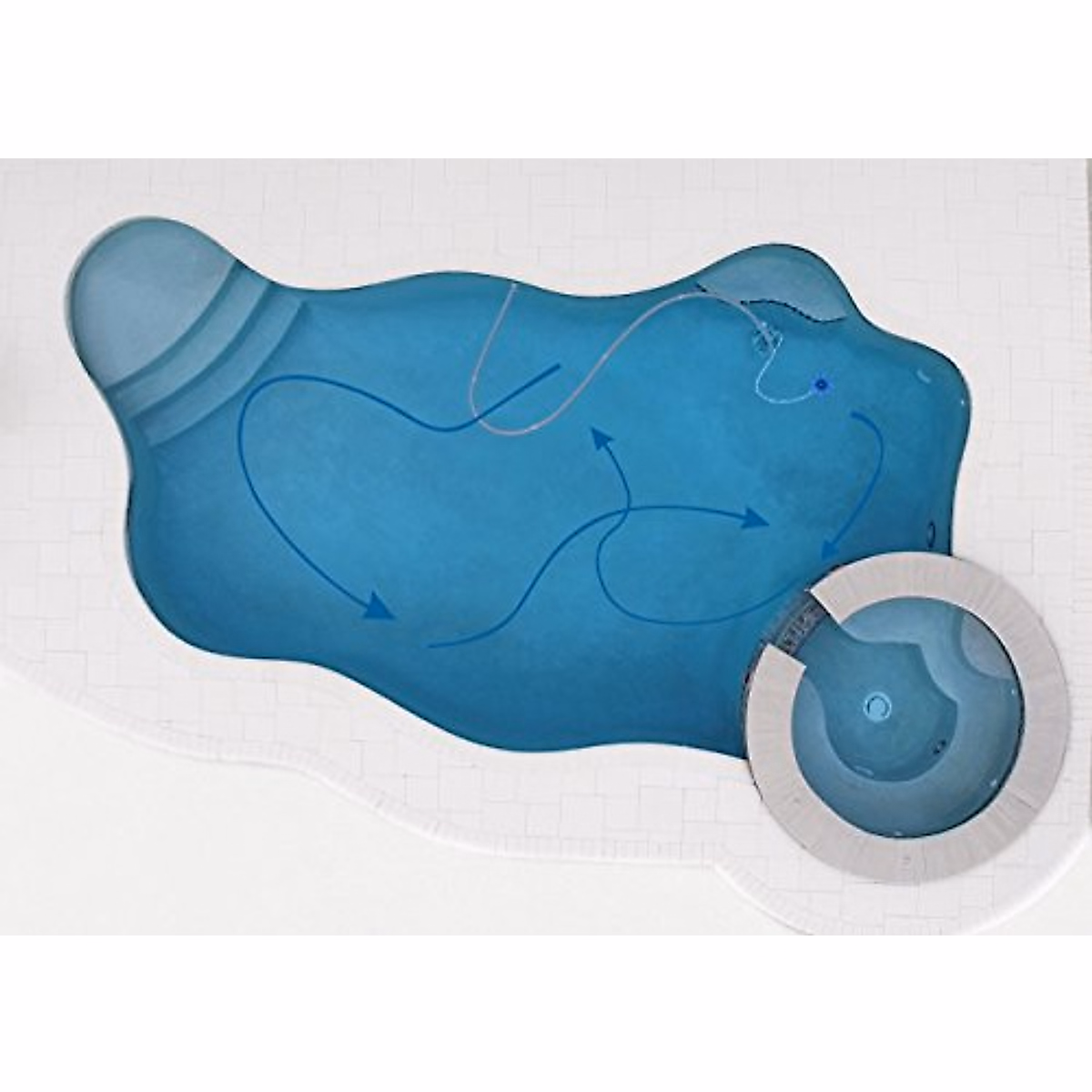 SkimmerMotion Original - The Automatic Pool Surface Cleaner - Clarifier Pool Skimmer - Suction Skimmer for Pools