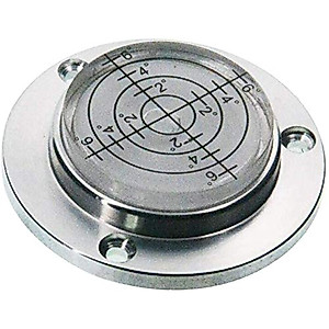 XMLEI Aluminum Alloy universal level Mini Level Round Bubble Spirit Level Diameter 50mm Height 11.5mm（1PCS） (white)