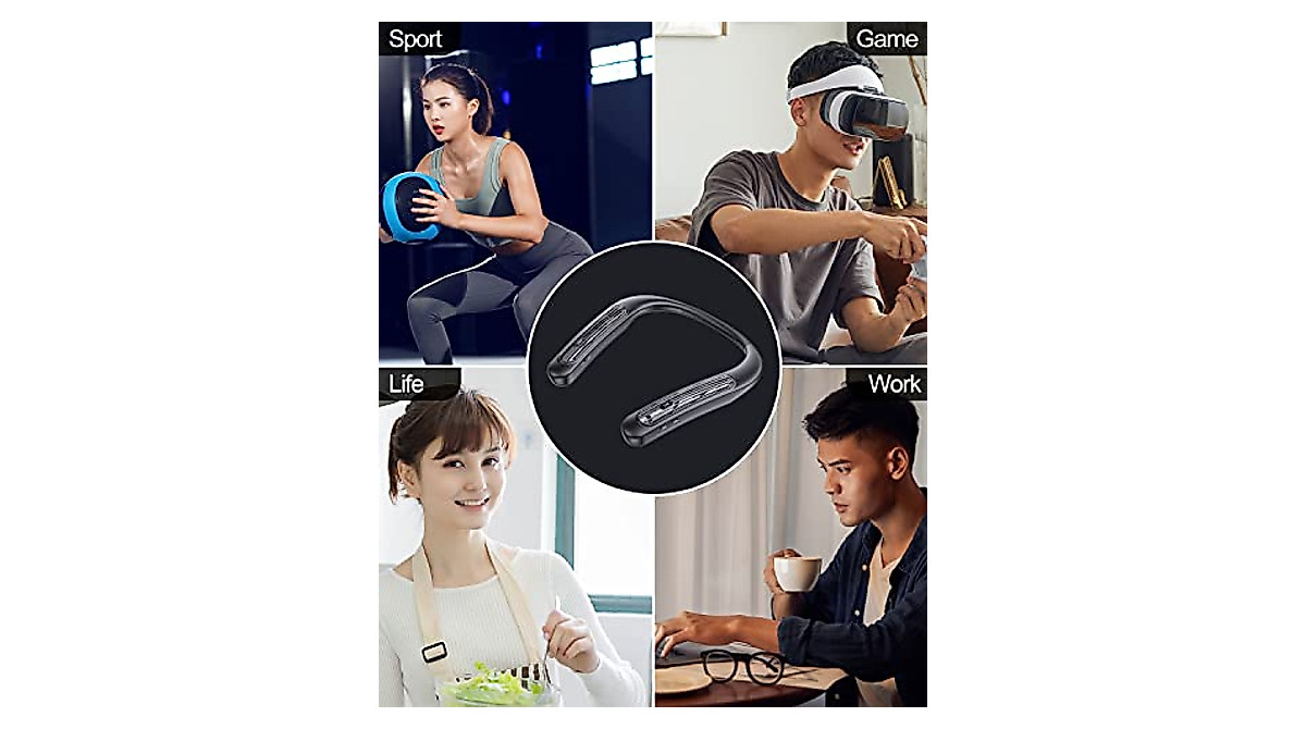 Wearable Neckband Bluetooth Speaker | Immersive 3D Sound