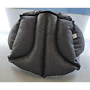 Lumbar Back Pillows 3 Section Fleece Reversible Chair Cushion