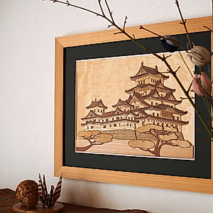 KINOWA Wooden Art Kit Kiharie Himeji Castle Made in Japan
