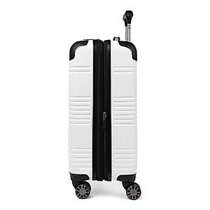 Travelpro Roundtrip Hardside Expandable Luggage, TSA Lock, 8 Spinner Wheels, Hard Shell Polycarbonate Suitcase, White, 2-Piece Set (21/25)