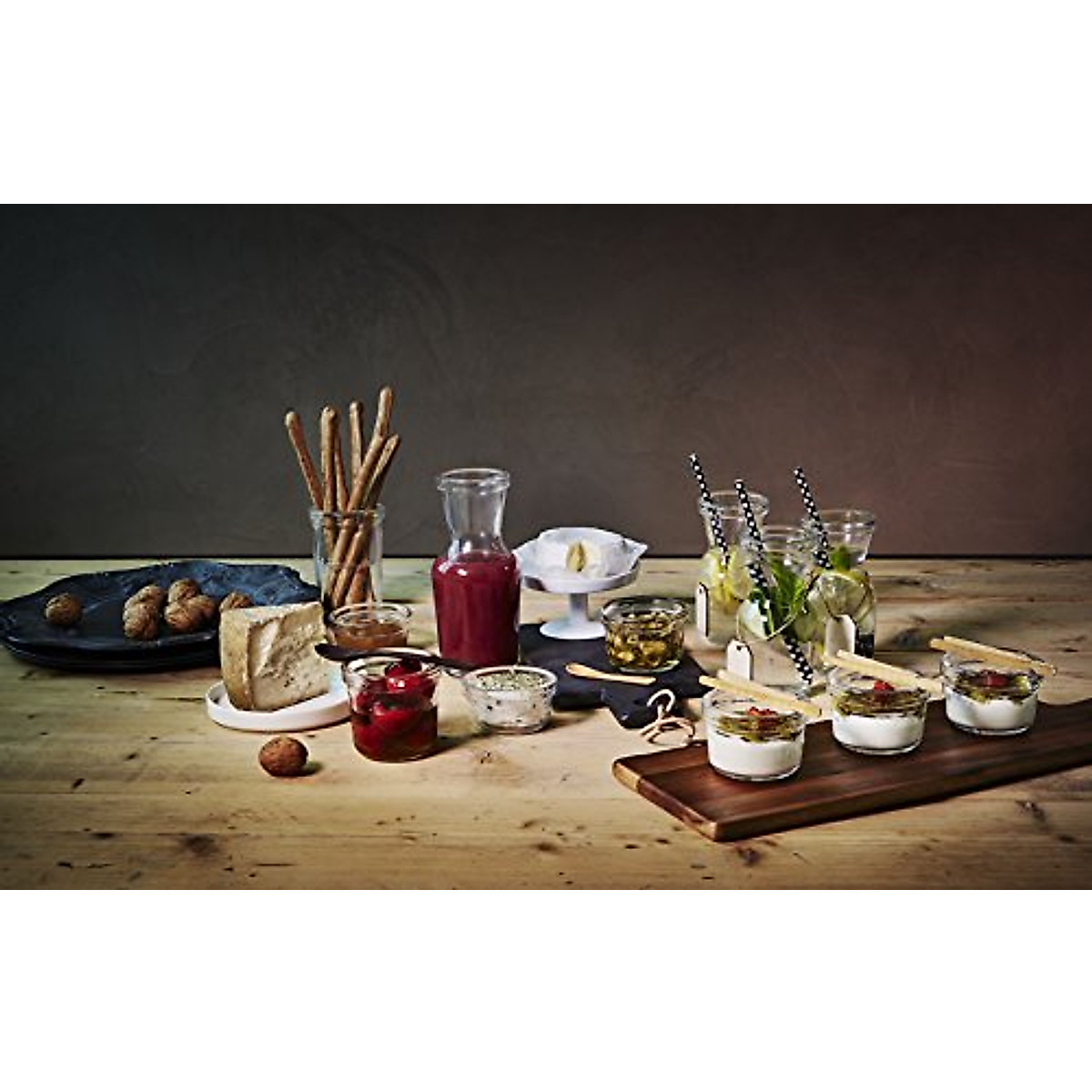 Luigi Bormioli Lock-Eat 17 oz Juice Jar (Set Of 6) : Innovative Glass Lid, Easy to Close, Easy to Open, Dishwasher Safe, Microwave Safe, Canning Safe, Freezer Safe, Stackable Jars