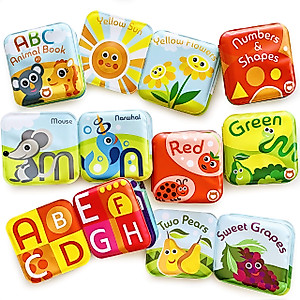 Baby Bath Books Mega Set (Pack of 13 Books) - Educational Waterproof Baby Bathtime Plastic Books for Bath Tub with Animals, Colors, Numbers and ABC Letters - Learning Toy Books for Babies and Toddlers