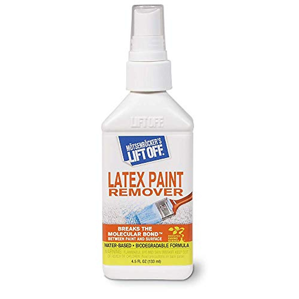 Motsenbocker's Lift Off 41345 Latex Paint Remover, 4.5 Fl Oz, Clear, 4