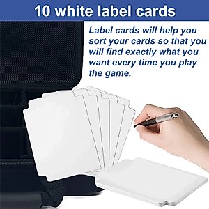 Lumus&Solem Extra Large Card Game Case for 2300-2500+ Cards, Suitable for The Expansion of C.A.H Game Cards and All Other Card Games (Blue)