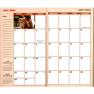 Paper Craft Kittens 2023 - 2024 2 Year Pocket Planner / Inspirations Calendar / Organizer - Monthly Page Format, multi