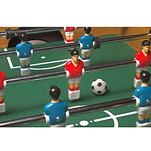 CABAX Foosball Table Replacement Foosballs, 36mm Game Table Size Black and White Tabletop Soccer Balls - 6 Pack