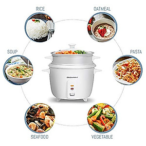 Maxi-Matic Rice Cooker, 16 Cup, White
