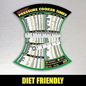 Air Fryer Cooking Times and Instant Pot Magnetic Cheat Sheet Combination Bundle - Extra Large Easy to Read 11” x 8.5” Reference Guides for Air Frying and Instant Pot Pressure Cooking