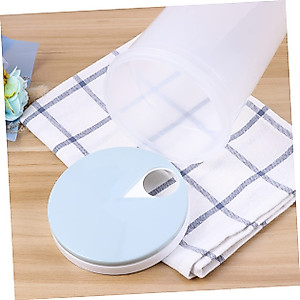 KICHOUSE Container Blue Pasta Tall Noodle Jar Beans Spaghetti Airtight Plastic for Food Containers Holder Cereal Kitchen Noodles Lid Multifunction Sealed Nuts Utensils Storage With Clear