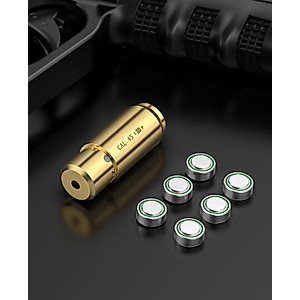 CVLIFE .45acp Bore Sight, Red Laser Bore Sight with Two Sets of Batteries