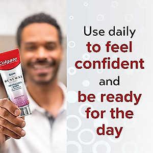Colgate Renewal Gum Toothpaste Gel, Sensitive Toothpaste for Gingivitis and Improved Gum Health, Mint Gel, Sugar Free, Enamel Safe, Gluten Free, Vegan, 2 Pack, 3 Oz Tubes