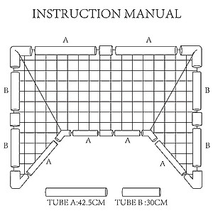 Portable Soccer Goal,Soccer Ball Net for Backyard,Stimulate Children's Enjoyment of Football,Football Kits is Ideal for Child Over 3 Years Old (2 Pack Folding Soccer Goal Net Set)