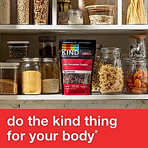 KIND HEALTHY GRAINS Granola, Healthy Snack, Dark Chocolate Granola Clusters, 10g Protein, Snack Mix 11 OZ, 1 Count