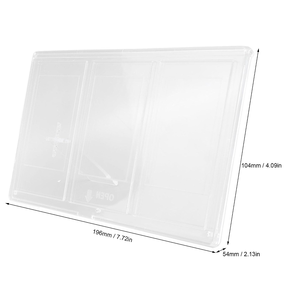 3 Inch Transparent Photo Frame for Polaroid Mini, Simple and 3 Grid Table Photo Frame, for Home Desktop Office, Desktop Mini Photo Album Collection