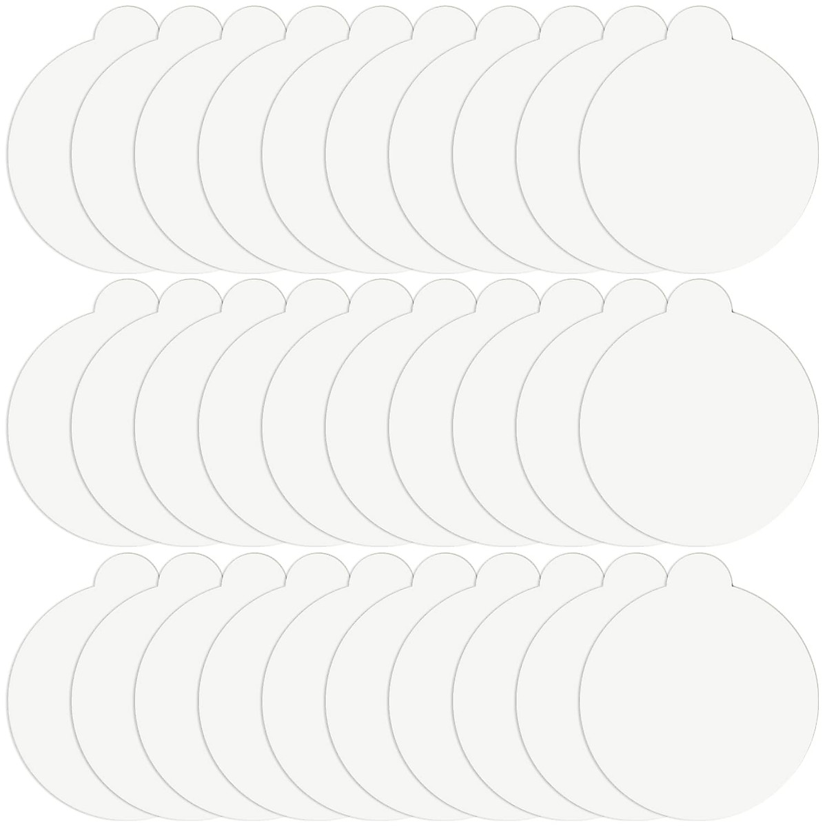 30 Pack 4.3” Replacement Glue Boards for Katchy, Indoor Glue Boards Refill Sticky Cards Compatible with Katchy, for Fenun and Other Models (White)