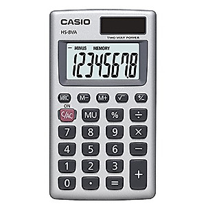 Casio HS-8VA, Solar Powered Standard Function Calculator
