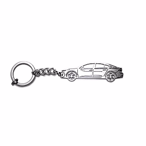 AWA Keychain With Ring For Peugeot 508 II Steel Key Pendant Chain Automobile Gift Car Design Accessories Laser Cut Home Key
