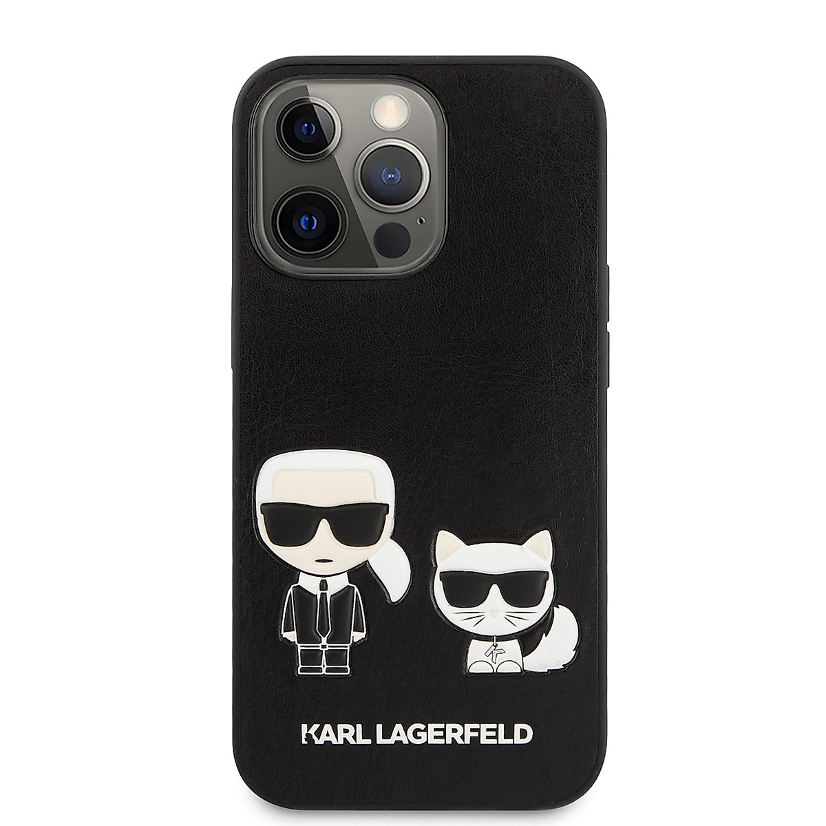 KARL LAGERFELD Apple iPhone 13 Pro Karl and Cat Hard Case Black