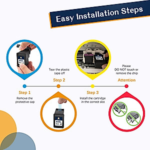 ColorKing Remanufactured Ink Cartridge Replacement for HP 64XL 64 XL Ink Cartridge for HP Envy Photo 7855 7858 7155 6255 7164 7864 7158 7160 6252 5542 Printer Ink Cartridges ( 1 Black, 1 Tri-Color )