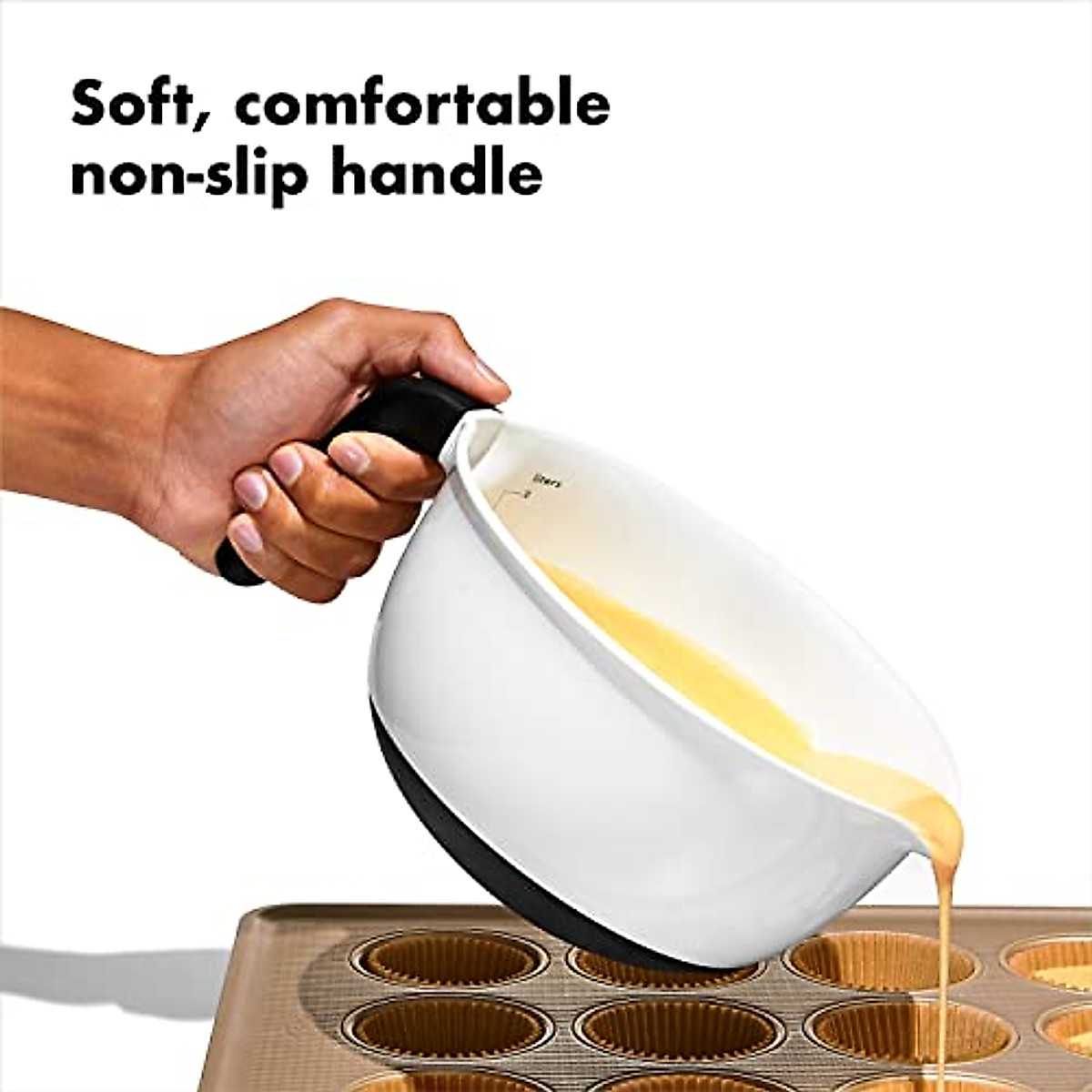 OXO Good Grips 2QT Batter Mixing Bowl, White