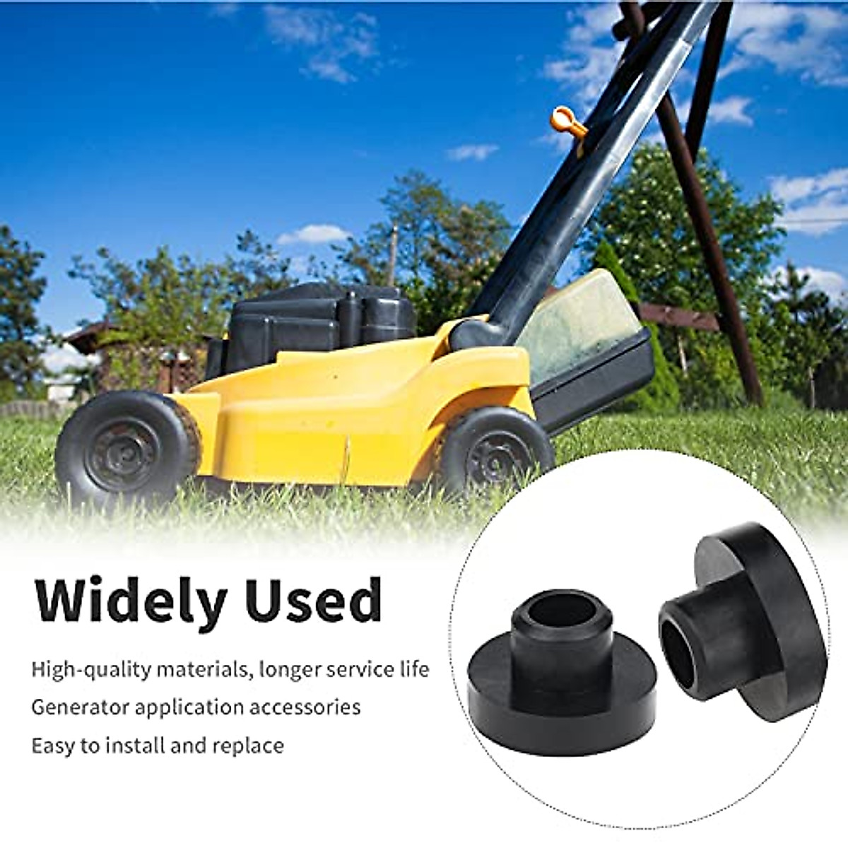 10-Pcs Fuel Tank Grommet Bushing, Universal Nitrile Rubber Fuel Tank Bushing Compatible with Lawn Mower, Garden Tractor and Generator 33679 25 313 01-S MTD Troy Bilt 735-0149 935-0149 104047 46-6560