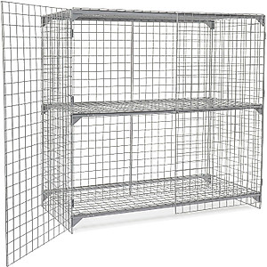 Global Industrial Wire Mesh Security Cage, 72 x 24 x 72
