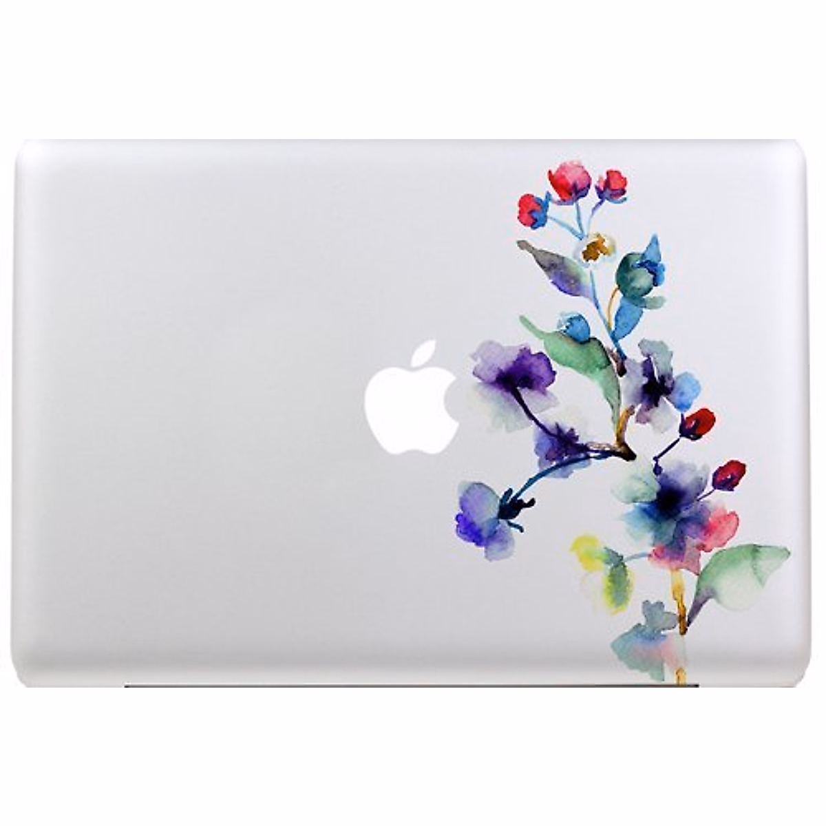 G Ganen Macbook Decal Colors Flower Macbook Sticker Partial Cover Macbook Pro Decal Skin Macbook Air 13 Sticker Macbook Decal