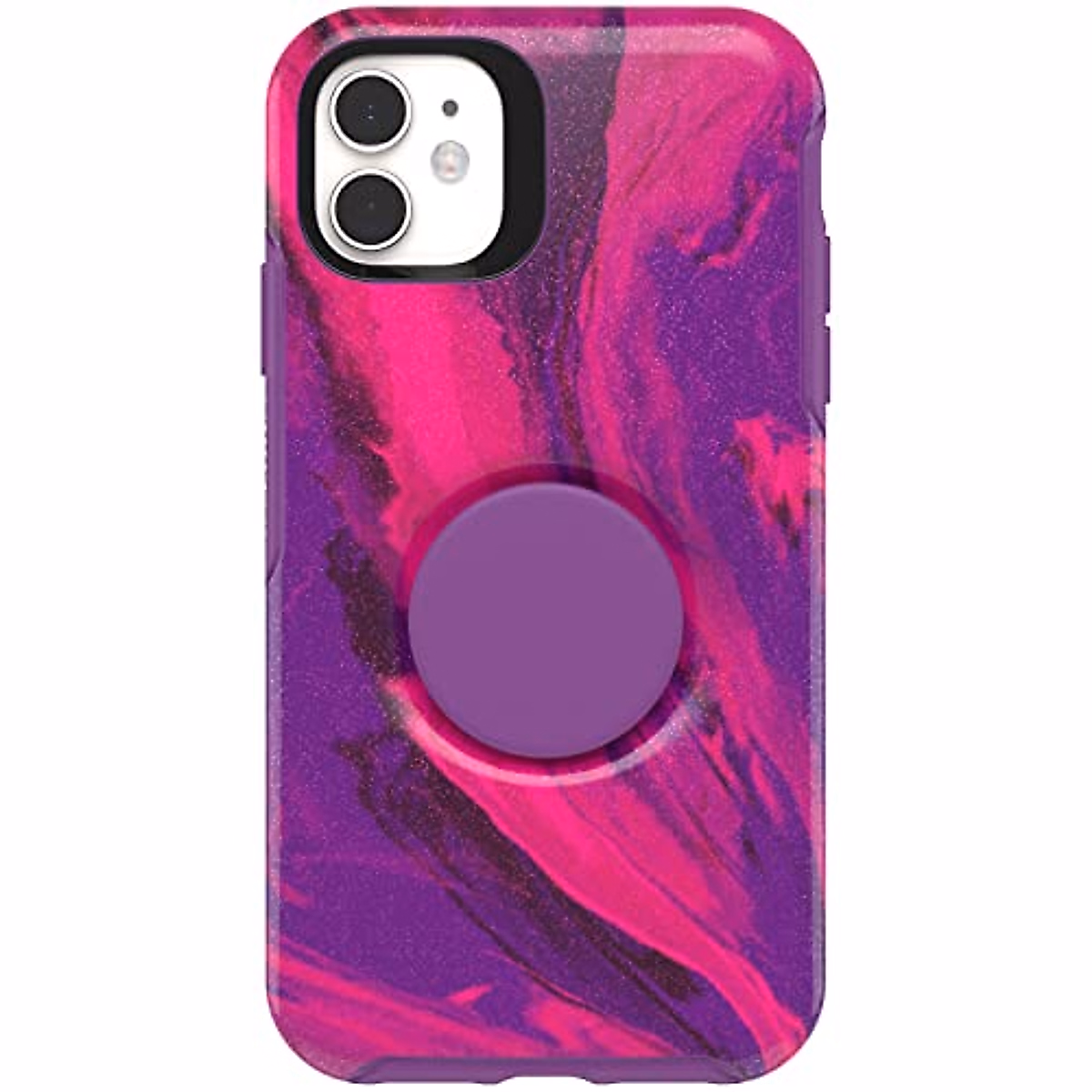 OtterBox + Pop Symmetry Series Slim Case for iPhone 11, iPhone XR (ONLY) Retail Packaging - Berry Flow