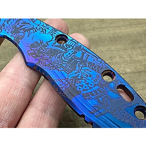 Metonboss SAMURAI Flamed Titanium scale for XM-18 3.5 Hinderer