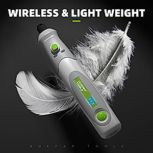 Huepar Tools Mini Cordless Rotary Tool 4V, 3-Speed Rotary Tool 5000-15000RPM with 58 Pcs Accessories, USB Charging Rotary Tool Kit for Sanding, Polishing, Drilling, Cleaning, DIY Crafts-RT4 Basic