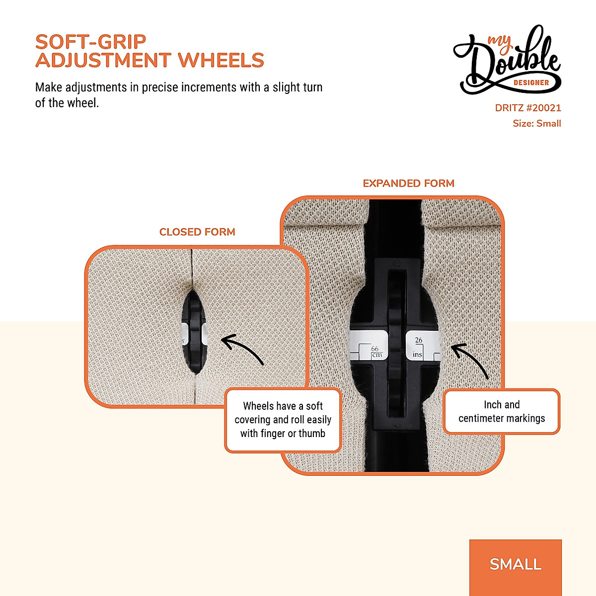 Dritz My Double Designer Adjustable Dress Form, Small