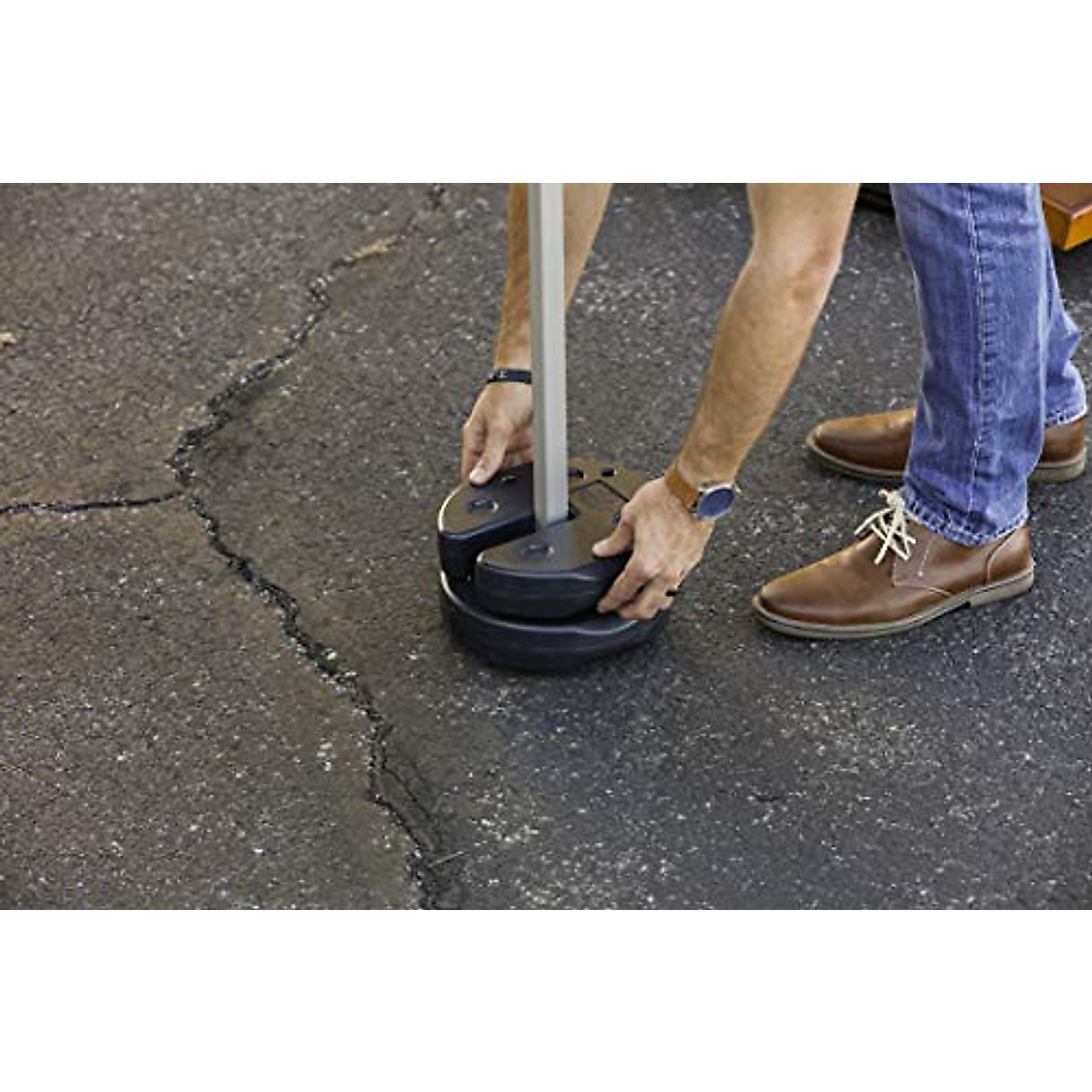 US Weight Tailgater Canopy Weights Set of 4 with No-Pinch Design for Easy Installation, and Removal to Secure Tents, Canopies, and Umbrellas at Outdoor Events 30 pounds