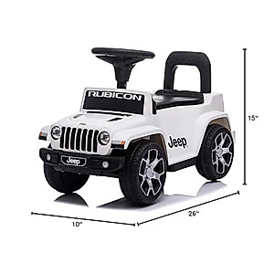 Best Ride On Cars Jeep Rubicon Push Car, White