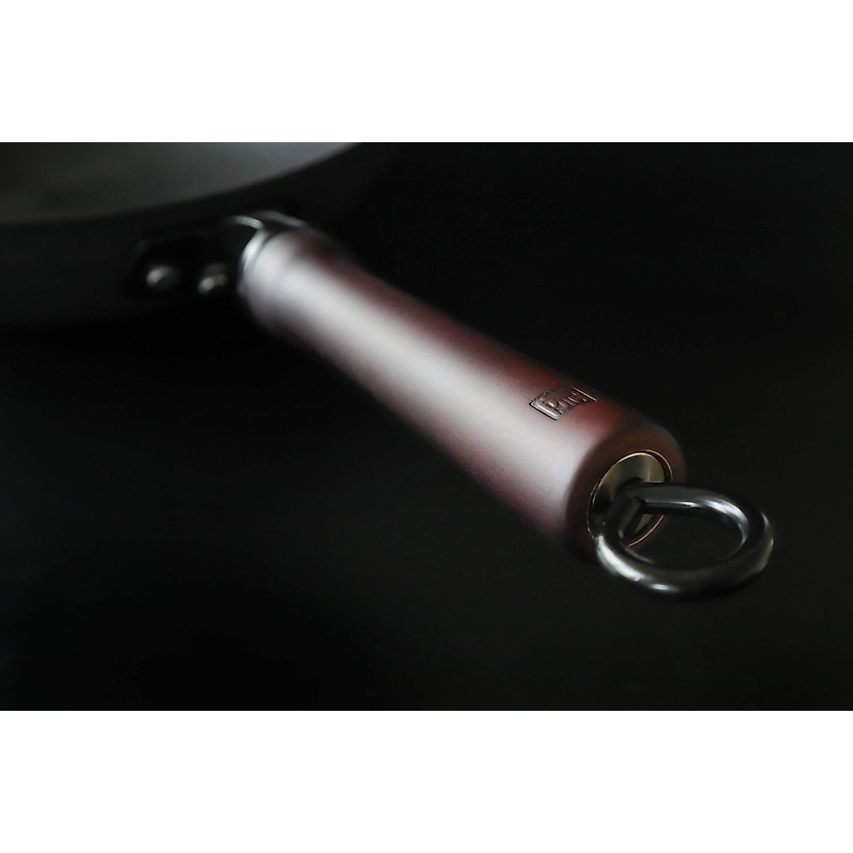 JIA Carbon Steel Companion Wok with Lid - 32CM, Black