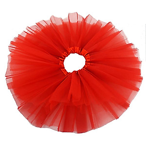 BGFKS 5 Layered Toddlers Tulle Tutu Skirt for Girls with Headband for Baby Girl 0 to 36 Months