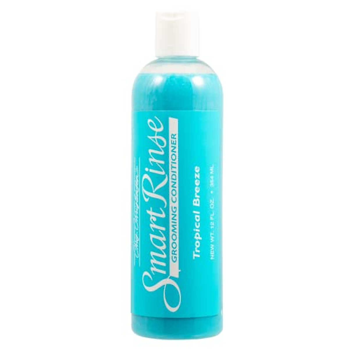 Chris Christensen Smart Rinse Tropical Breeze Ultra Concentrated Dog Conditioner, Makes up to 8 Bottles, Grooming Pet Conditioner, Groom Like a Professional, Delightfully Fragranced, All Coats, Made in the USA, 12oz
